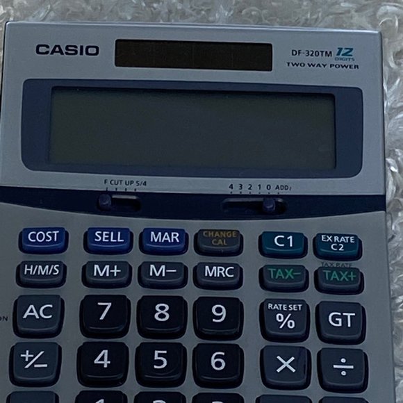 Casio | Other | Casio Calculator Model Df 32tm Two Way Power | Poshmark
